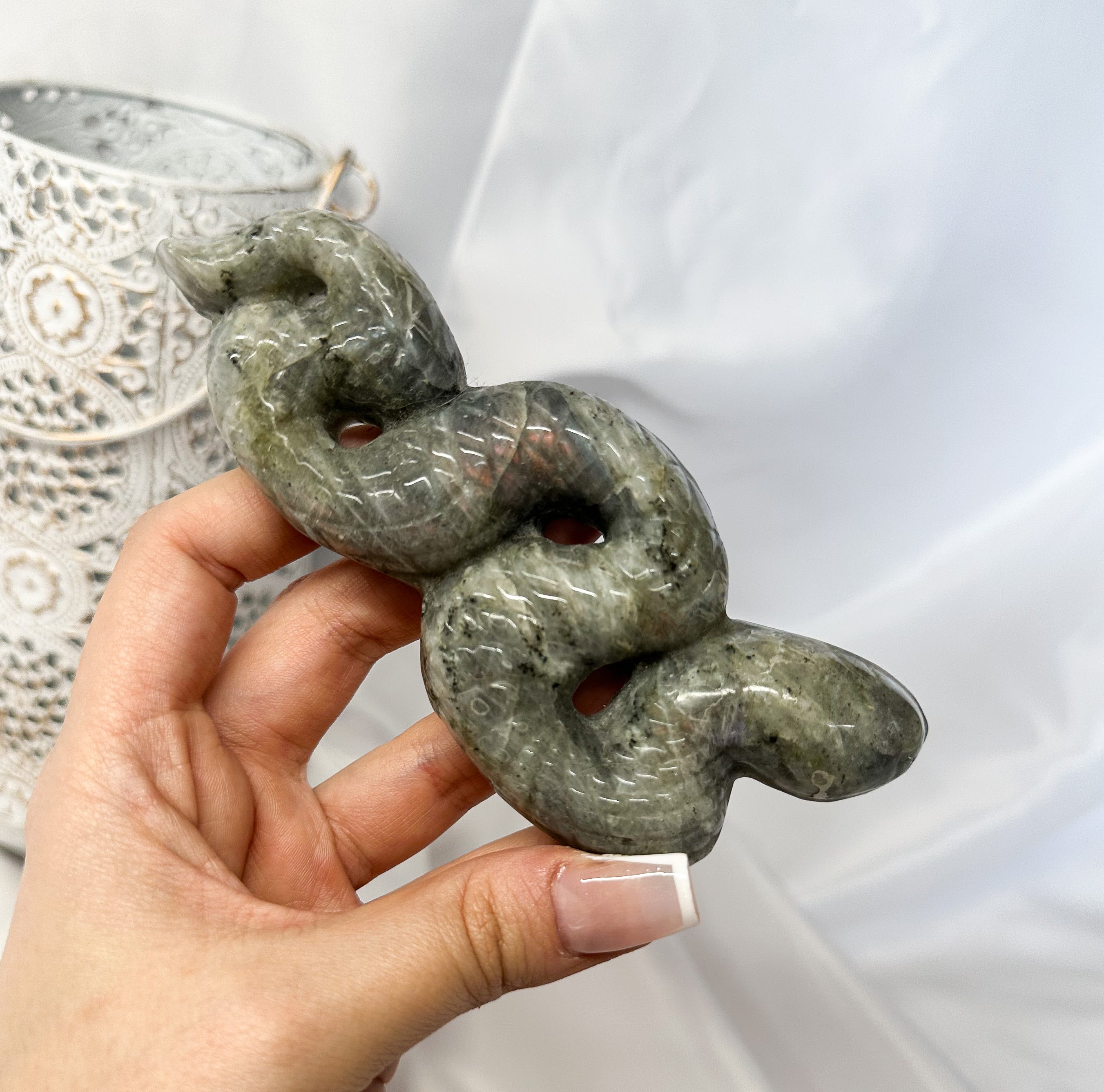 Labradorite Snake – Night Crystals